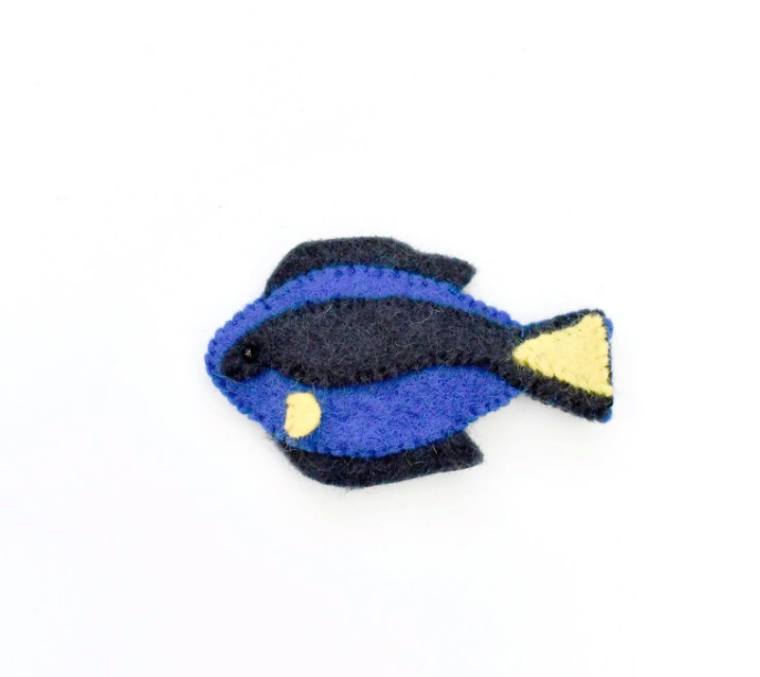 Tara Treasures - Blue Tang fish finger puppet | Oak & Haven