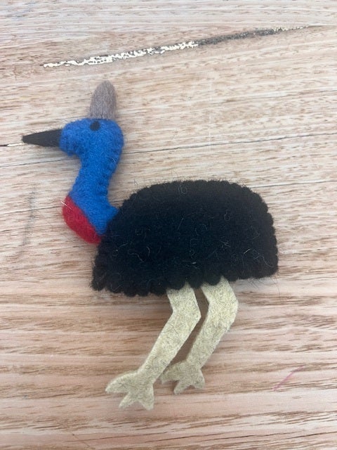 Tara Treasures - Cassowary finger puppet | Oak & Haven